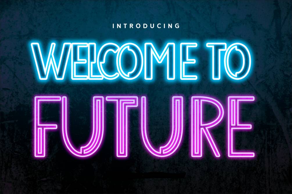 Welcome To Future Font by Riman 7NTypes